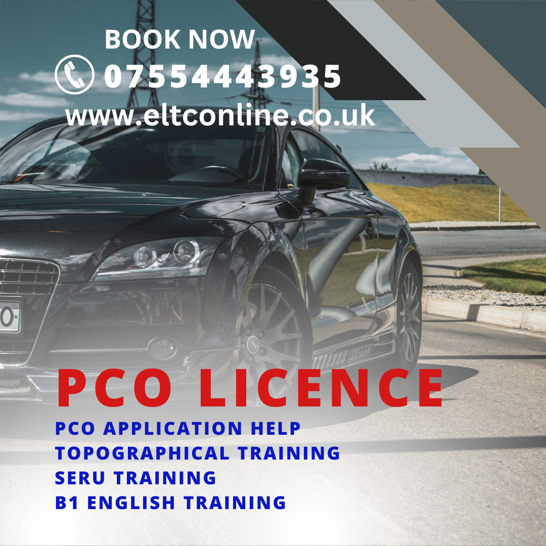 pco licence - ELTC London PCO Topographical Skills Training Centre